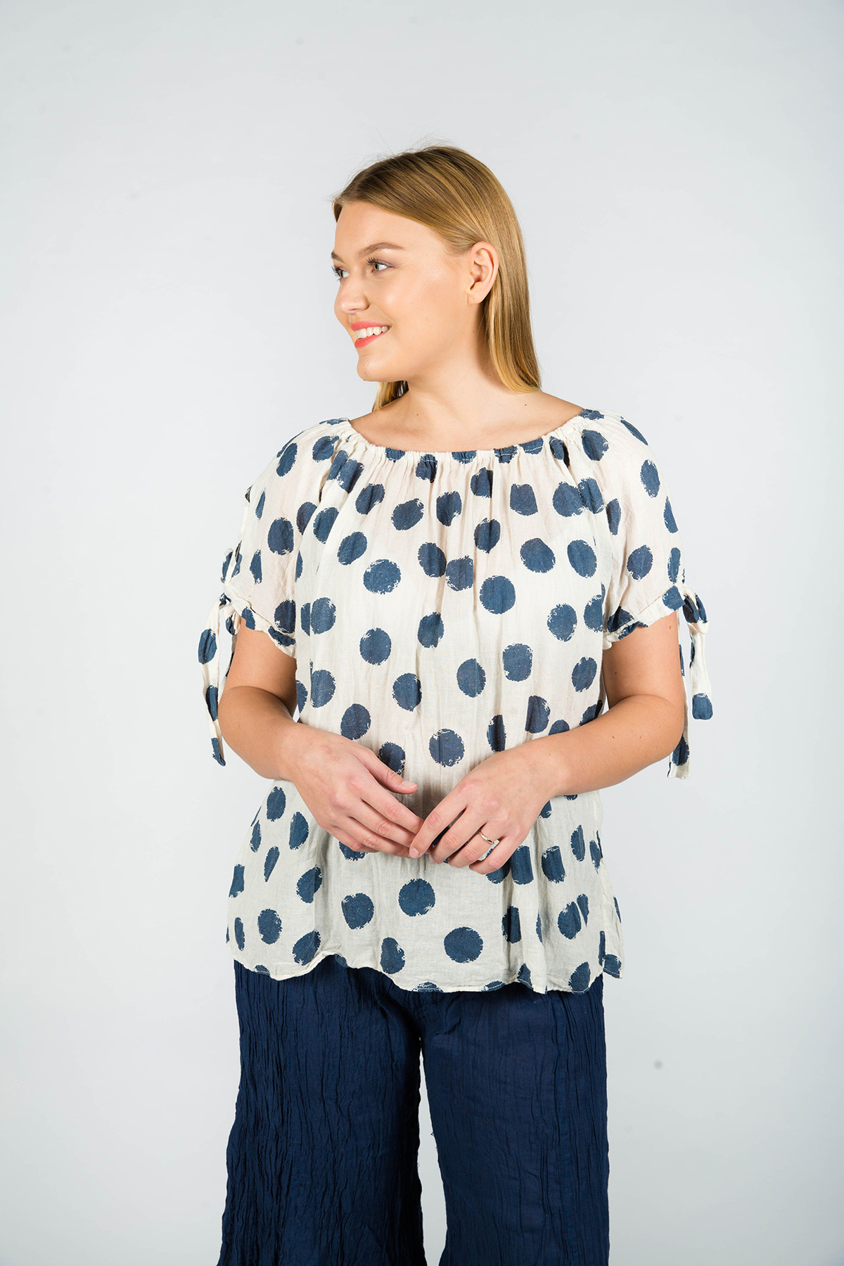 Alice Top Spot Navy - Namastai - Buy Now